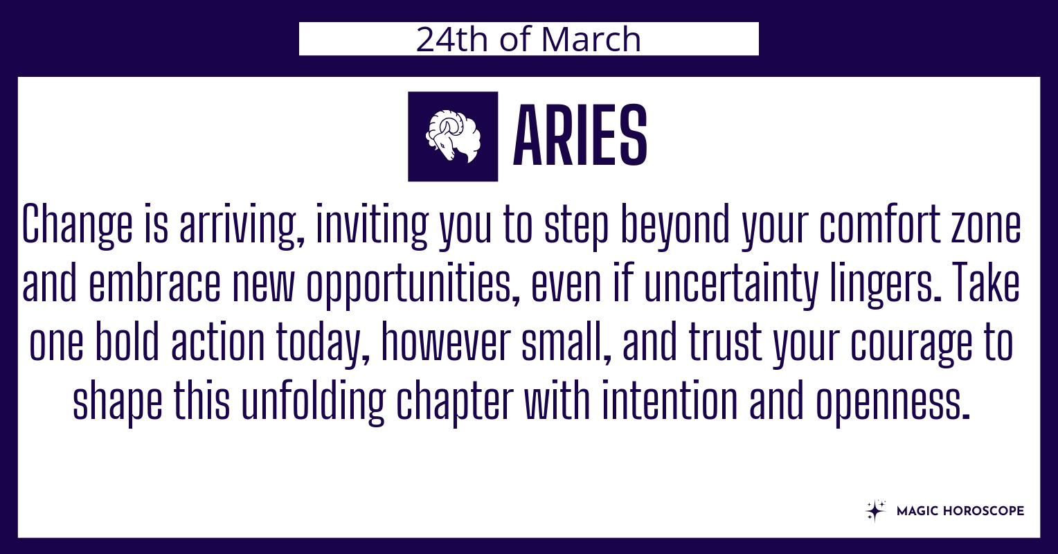 ♈ Aries today Tuesday 24th of March