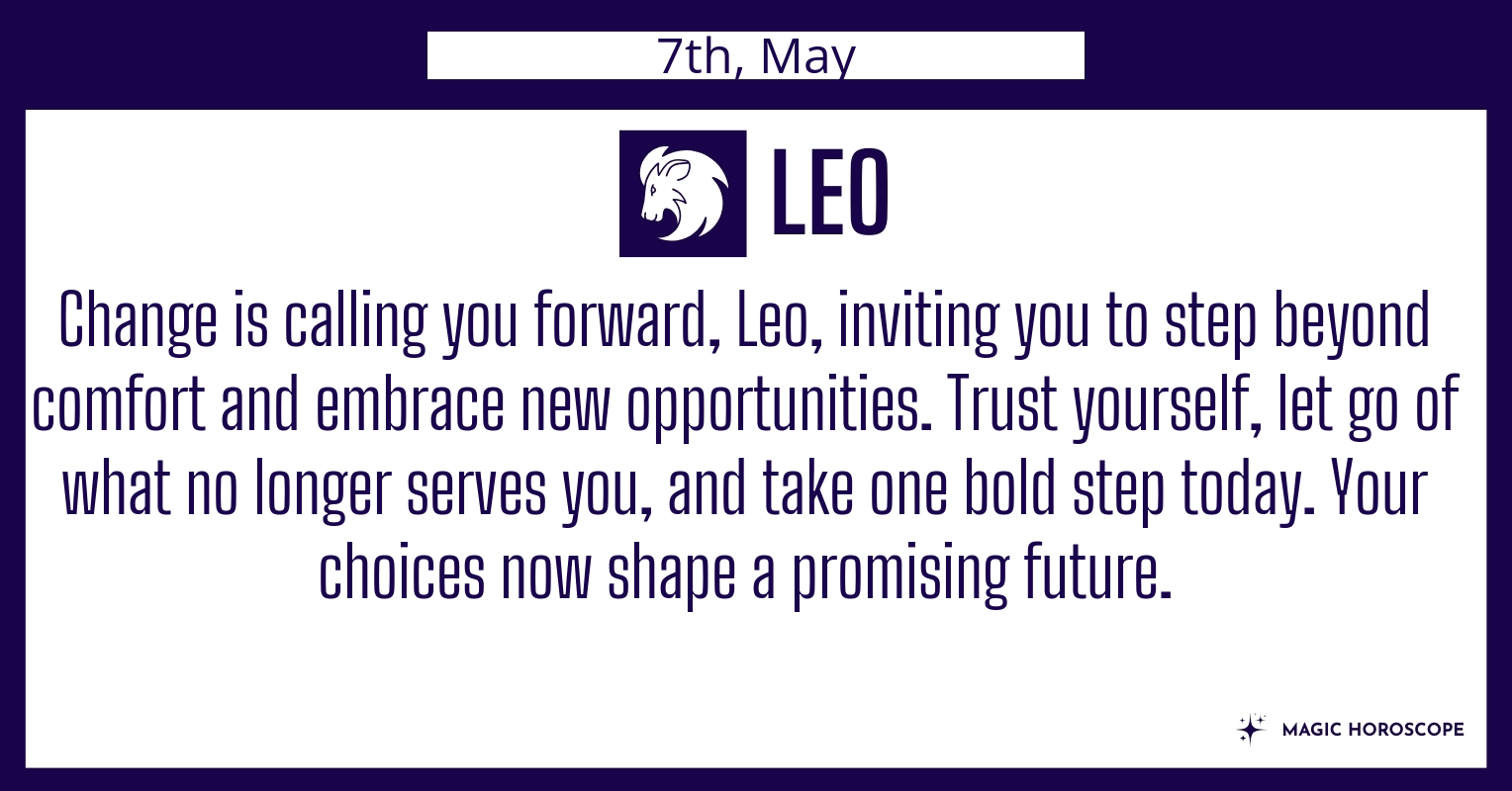 ♌ Leo today Thursday May 7th