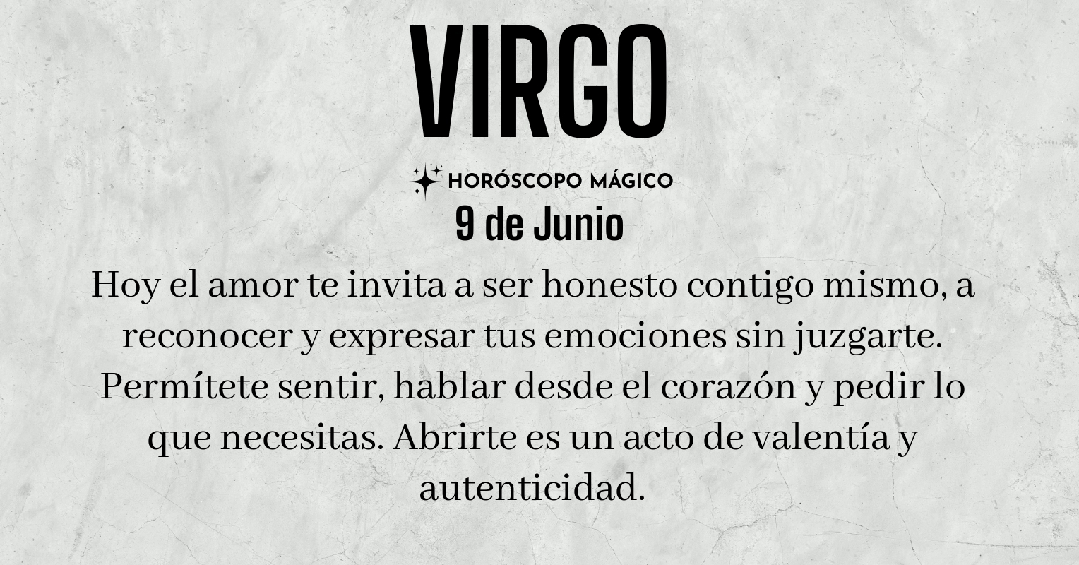 ♍ Virgo hoy Martes 9 de Junio | Horóscopo Mágico