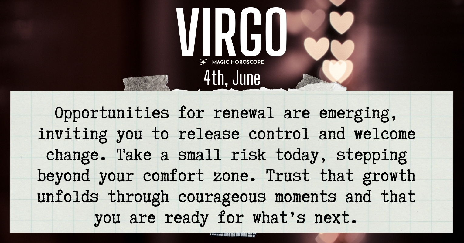 ♍ Virgo today Thursday June 4th | Magic Horoscope